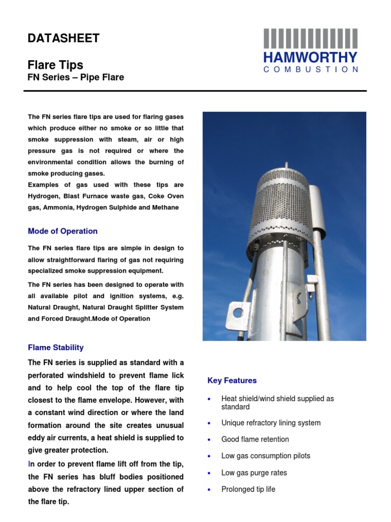 FN Flare Tips Datasheet | PDF