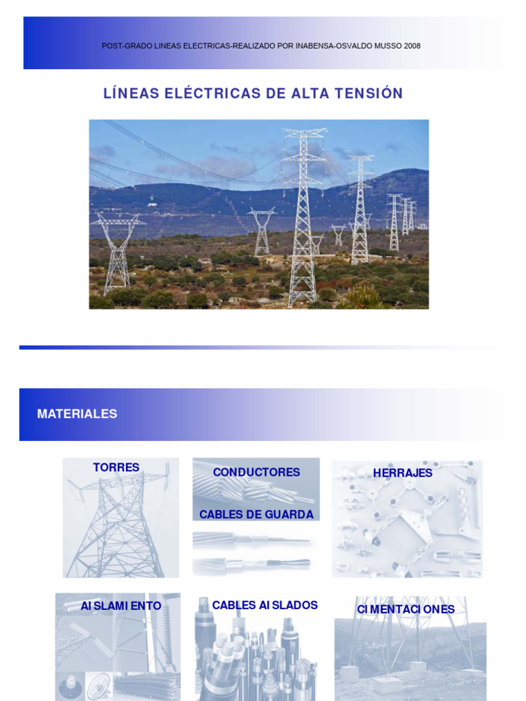LINEAS_ELECTRICAS_DE_ALTA_TENSION | PDF | Conductor electrico ...