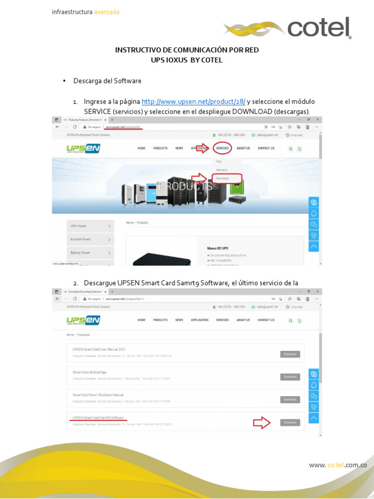 CONFIGURACION UPS Iouxus. COTEL | PDF | Protocolos de internet | Red ...