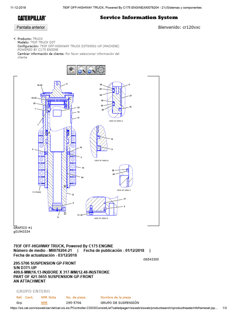 793F Suspension Delantera | PDF | Rotating Machines | Engine Technology