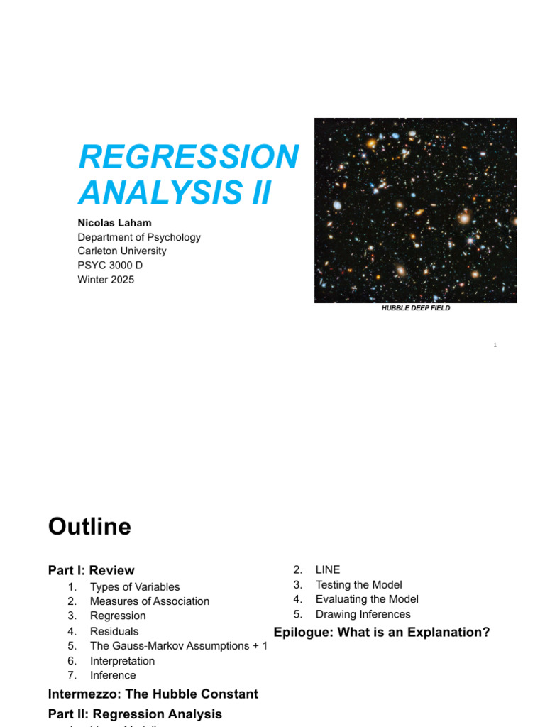 Lecture3 Regression Analysis II | PDF | Regression Analysis | Linear Regression