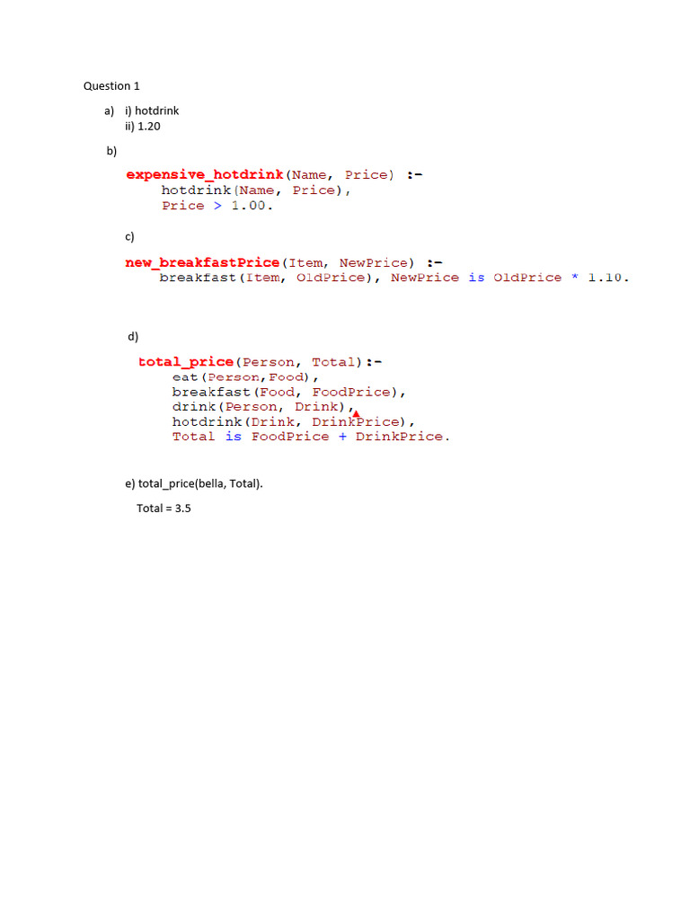Tutorial Topic 4 | PDF