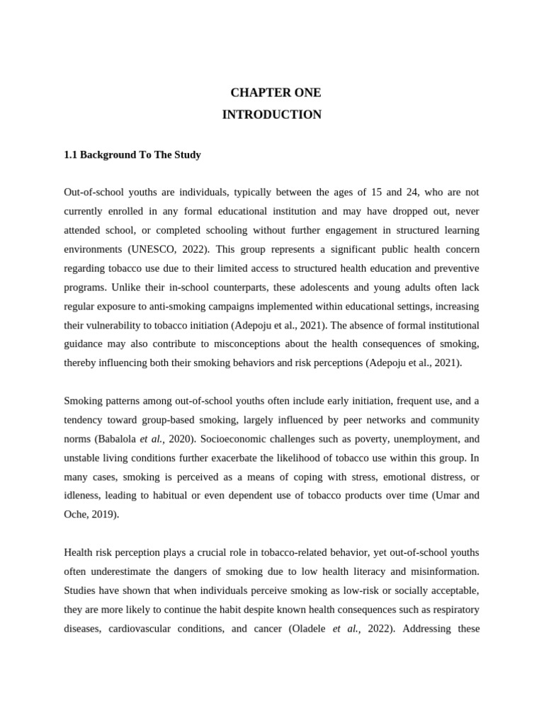 GE-01 FINAL Ch.1-3 Pattern of Smoking | PDF | Tobacco Smoking | Addiction