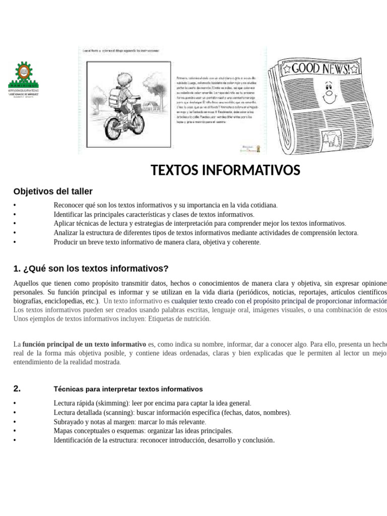 Textos Informativos 014518 014629 | PDF | Comprensión lectora