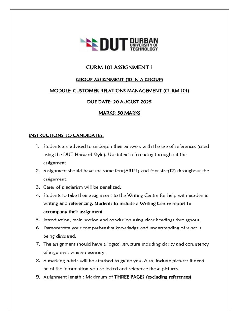 Curm 101 Assignment | PDF