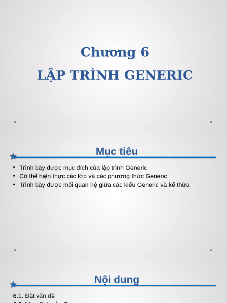 OOP 06 Lap Trinh Generics | PDF