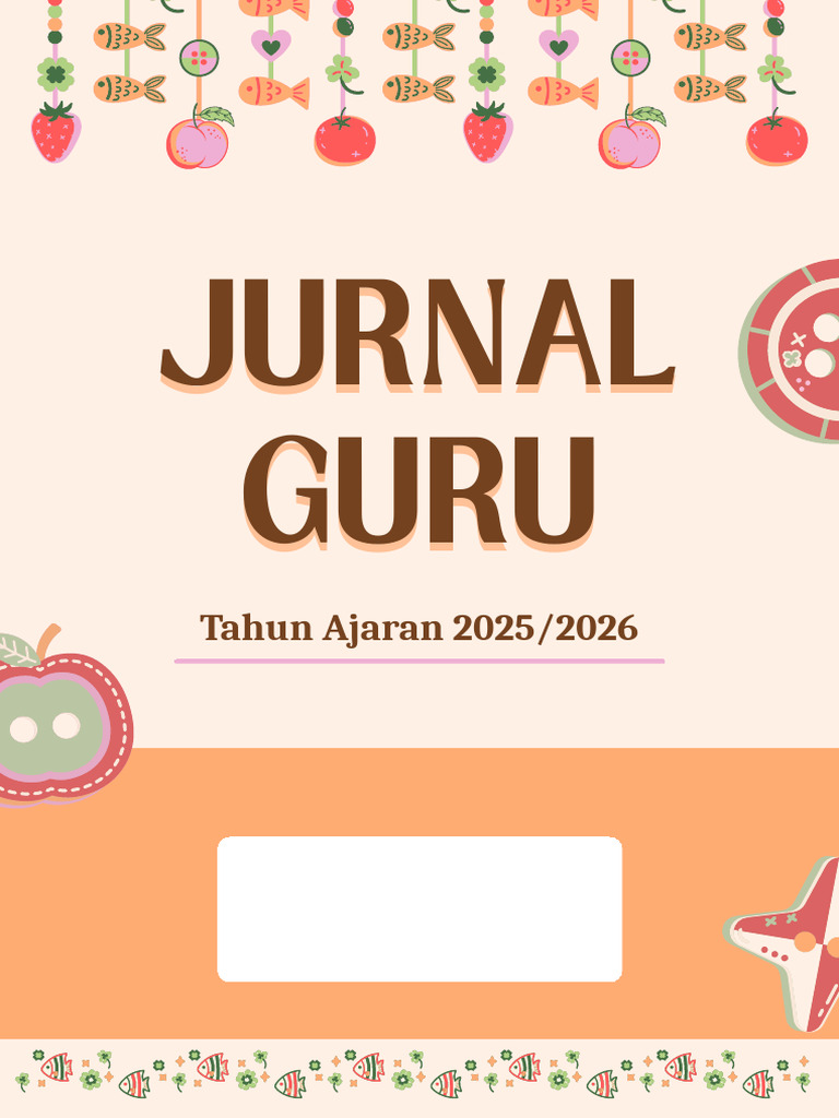 Jurnal Guru Lembar Kerja Oranye Kuning Ilustratif | PDF