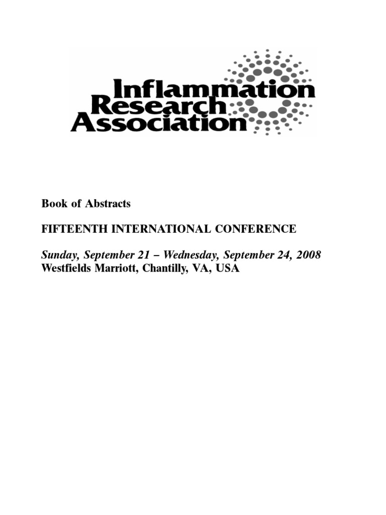 IRA 15th Conference 21.-24.9.2008 | PDF | Inflammatory Bowel Disease ...