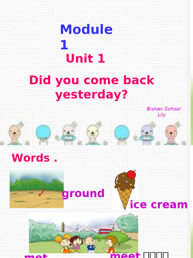 1unit 1 Did You Come Back Yesterday | PDF | Chess Theory | Chess