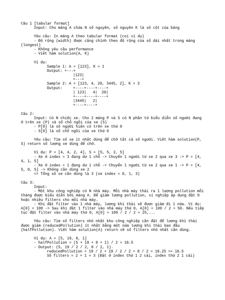 Algo Test | PDF