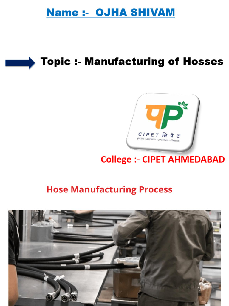Hose Manufacturing PPT With Placeholders | PDF
