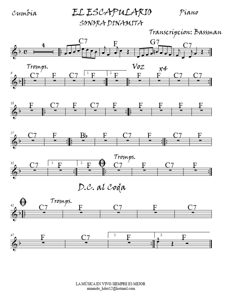 El Escapulario Piano | PDF