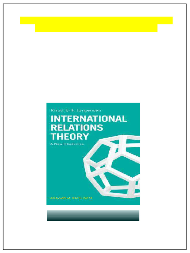 International Relations Theory: A New Introduction Knud Erik Jorgensen ...