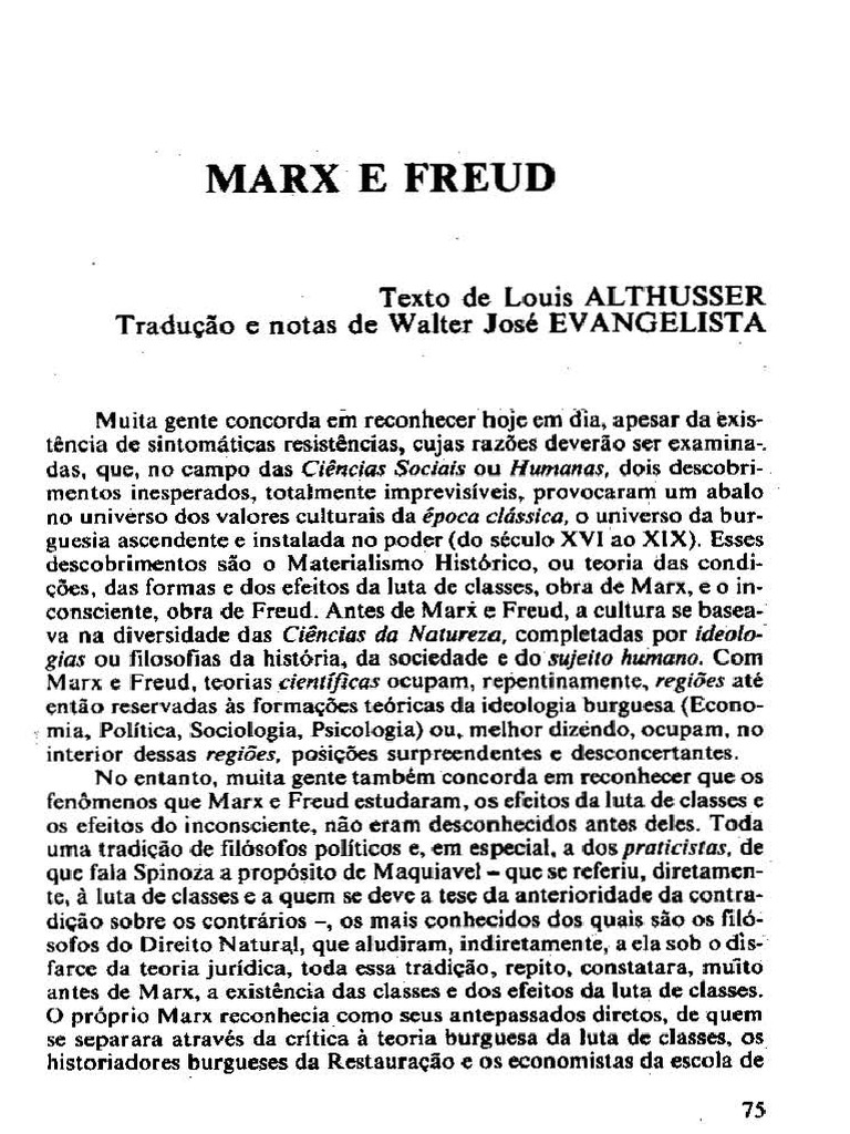 Marx e Freud: Impactos na Cultura Moderna | PDF | Marxismo | Karl Marx