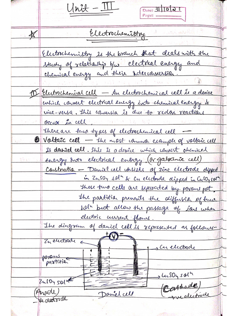 Unit-3 Electrochemistry Engineering | PDF