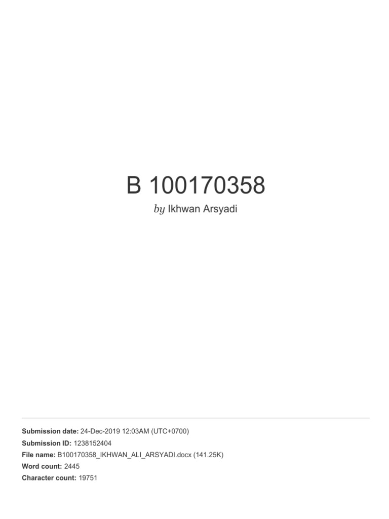 B 100170358 Ikhwan Arsyadi | PDF