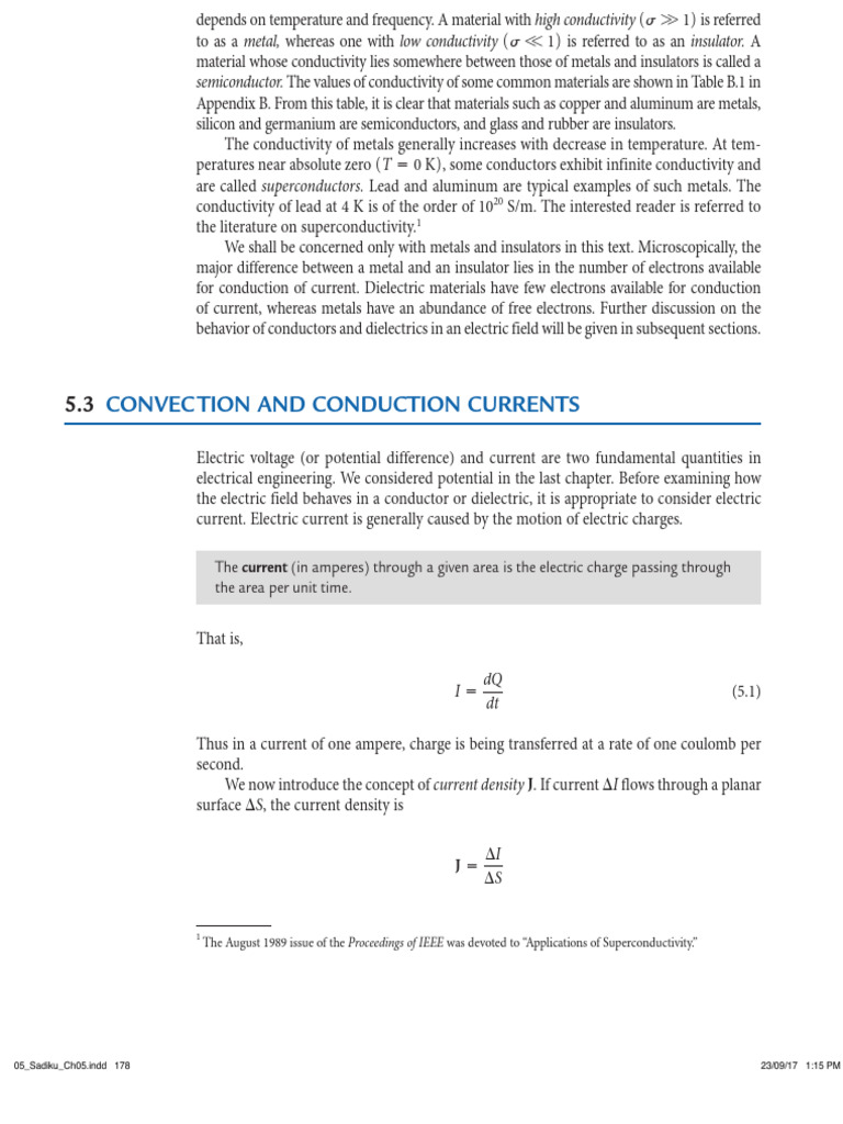 Conductivity in Metals, Insulators, and Currents | PDF | Electrical ...