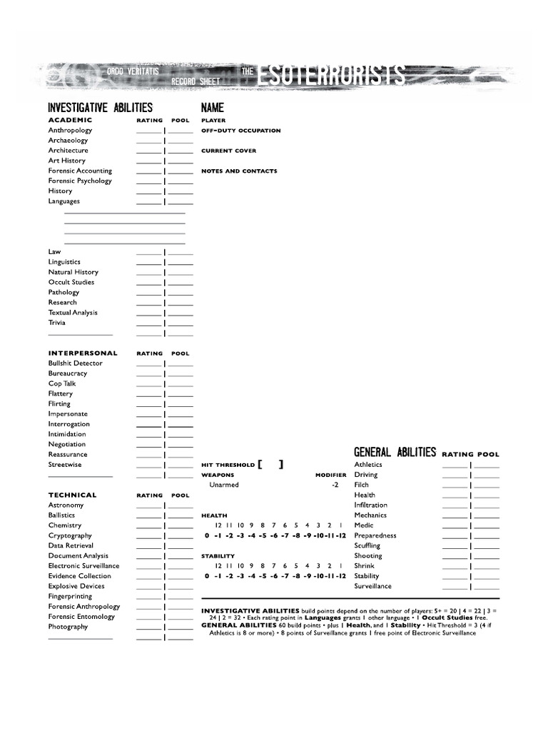 Ficha Patrick Morris | PDF