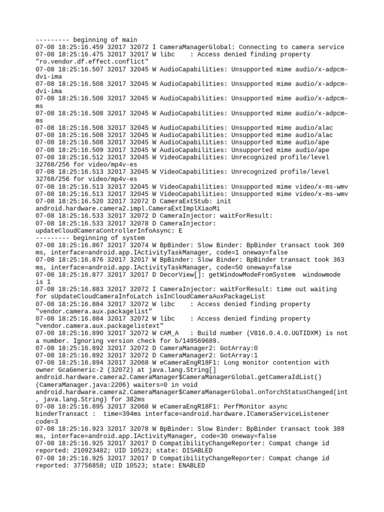 Log Cat 1751973916298 | PDF | Computing | Computer Programming