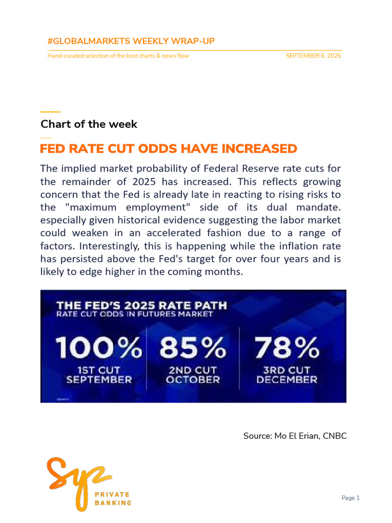 Fed Rate Cut Odds Rise Amid Market Trends | PDF | Macroeconomics ...