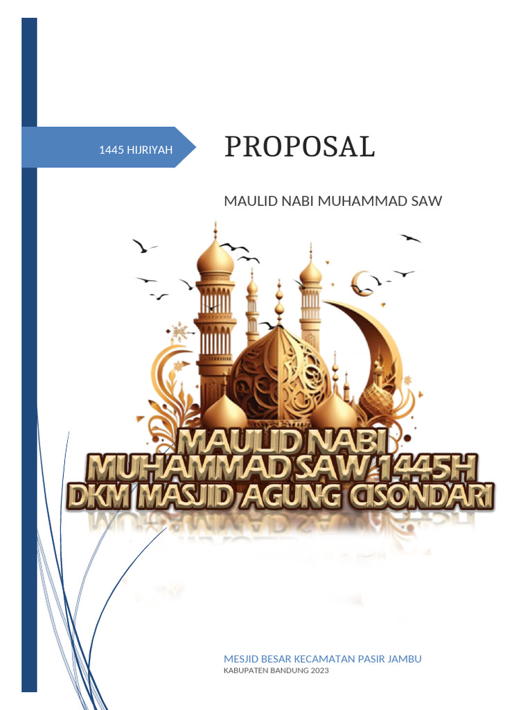 Proposal Peringatan Maulid Nabi 2023 | PDF
