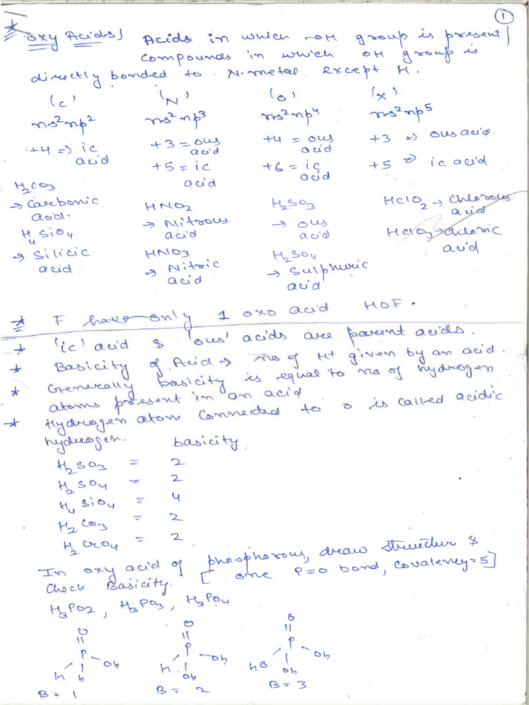 Oxy Acids | PDF