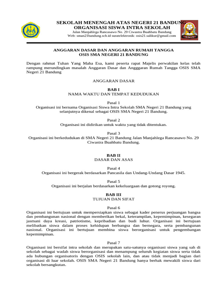 Ad Art Osis Sman 21 BDG | PDF
