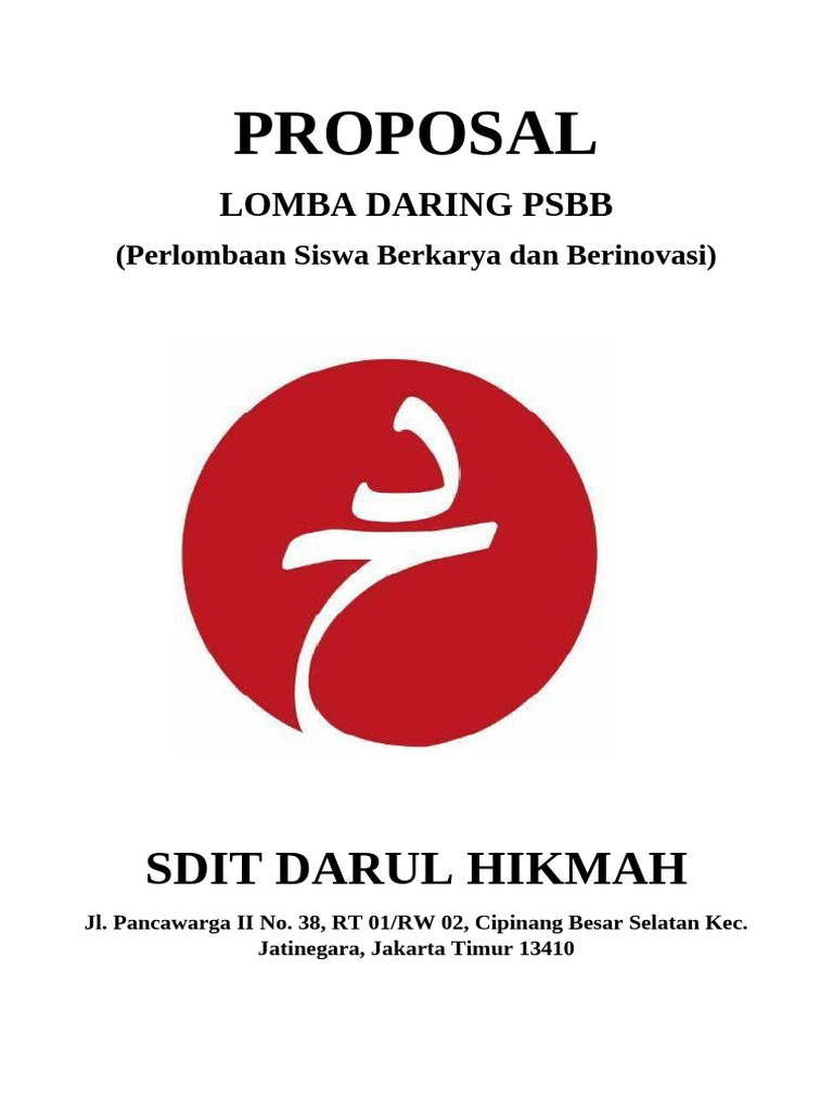Proposal Lomba Daring | PDF