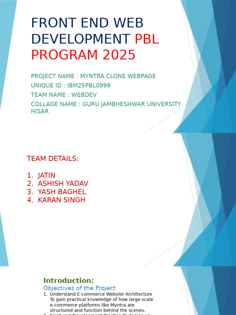 Front End Web Development PBL Program 2025 | PDF | Html | Cyberspace