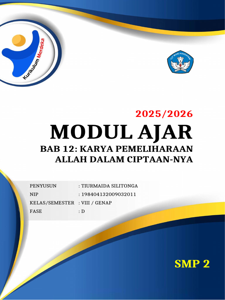 Bab 12 Modul Ajar PAK Kelas 8 | PDF