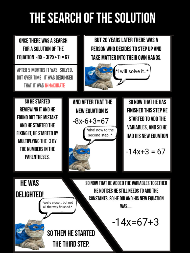 Math Comic Quest | PDF | Equations | Mathematics