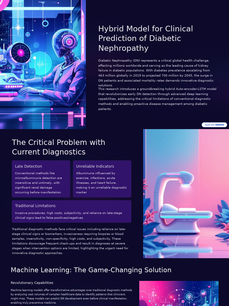 Hybrid Model For Clinical Prediction of Diabetic Nephropathy | PDF ...