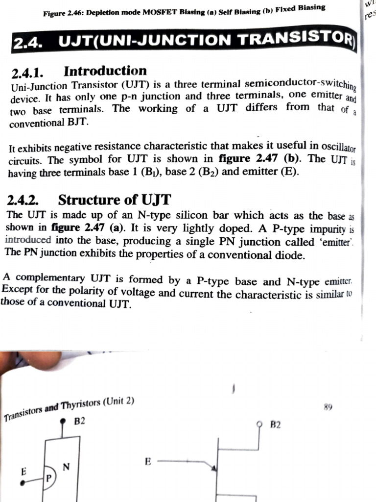 UJT Basics: Structure, Operation, Applications | PDF | Electronics ...
