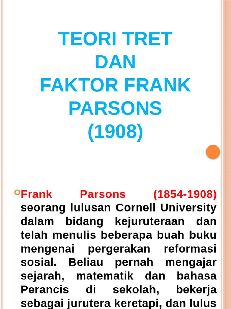 Teori Tret & Frank | PDF
