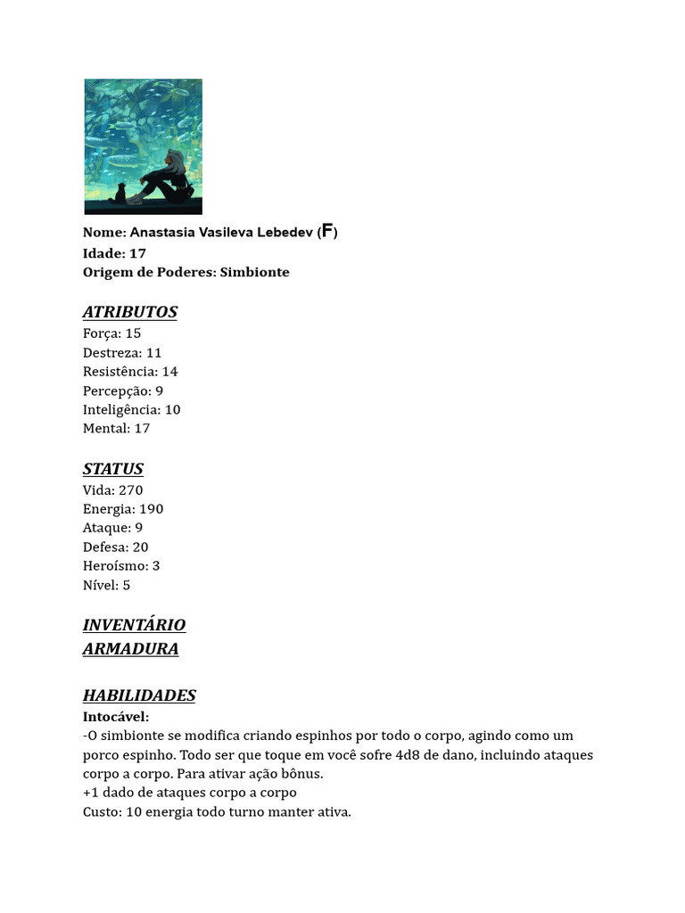 Anastasia Lebedev: Poderes e Habilidades | PDF