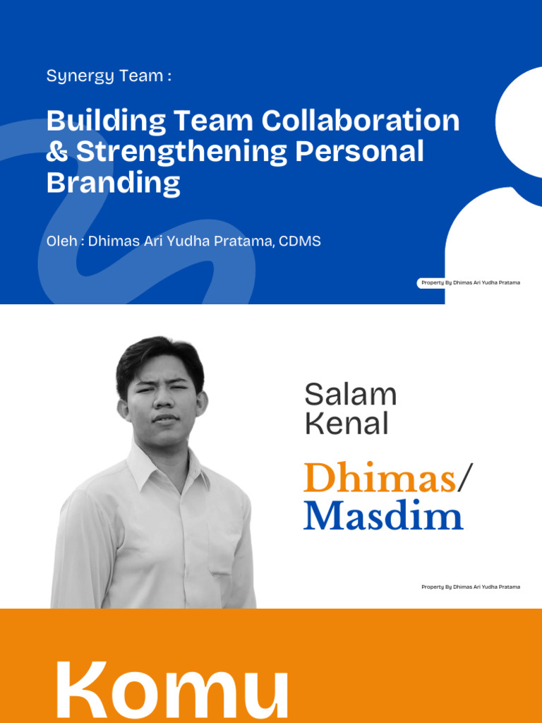 Materi Team Building Personal Branding By Dhimas Ari Yudha Pratama