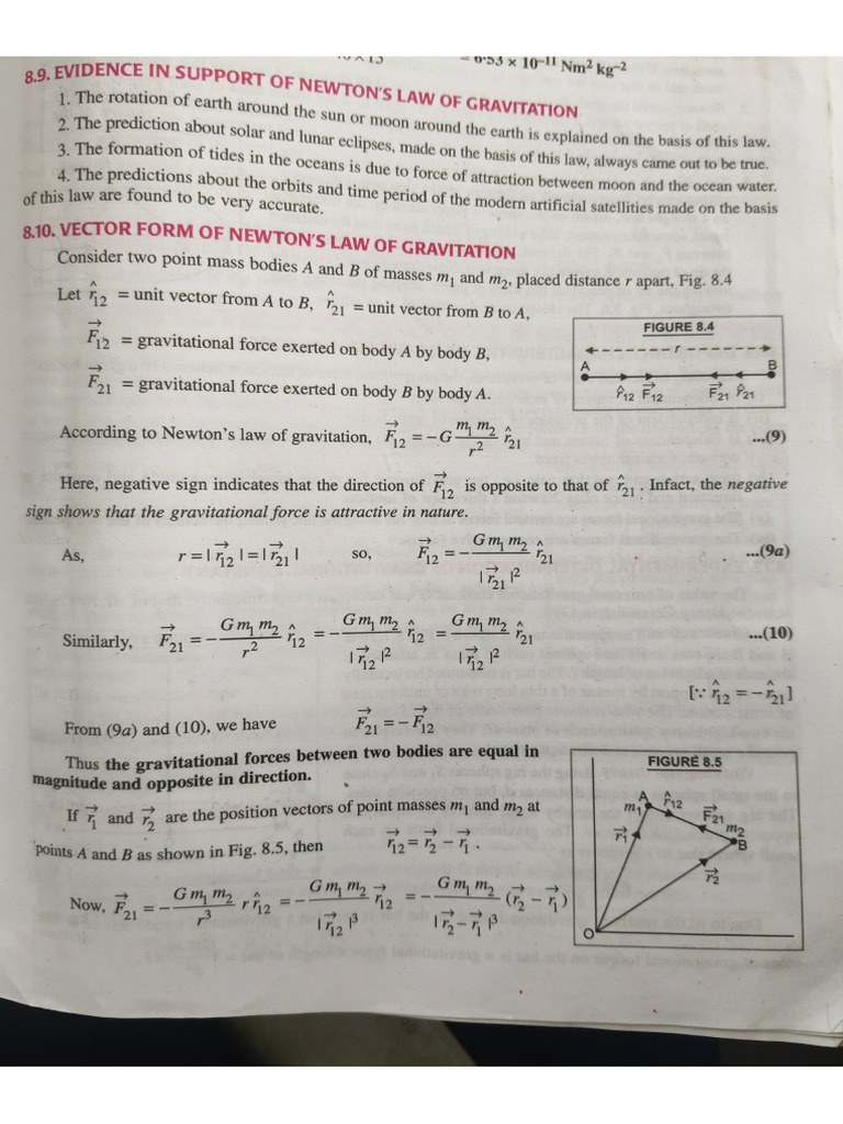 Physics CH 7 Gravitation | PDF