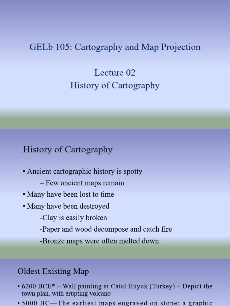 History of Cartography Overview | PDF | Cartography | Map