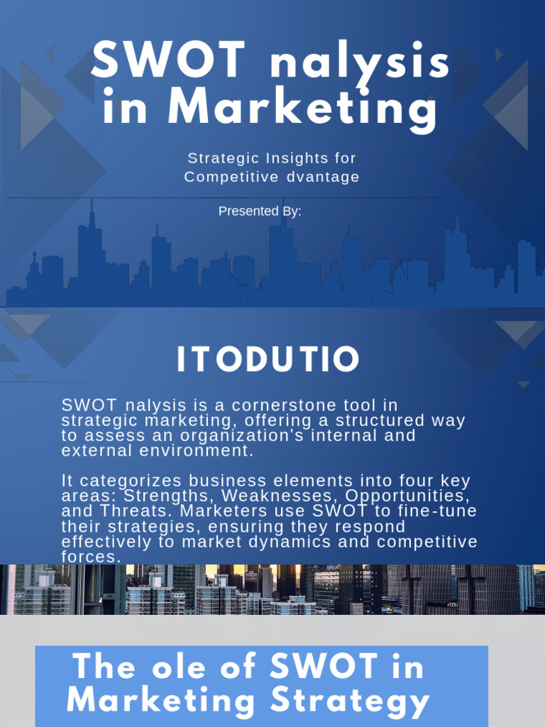 Marketing SWOT Analysis Guide | PDF | Swot Analysis | Marketing