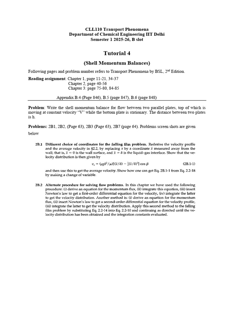 Tutorial Sheet 4 | PDF