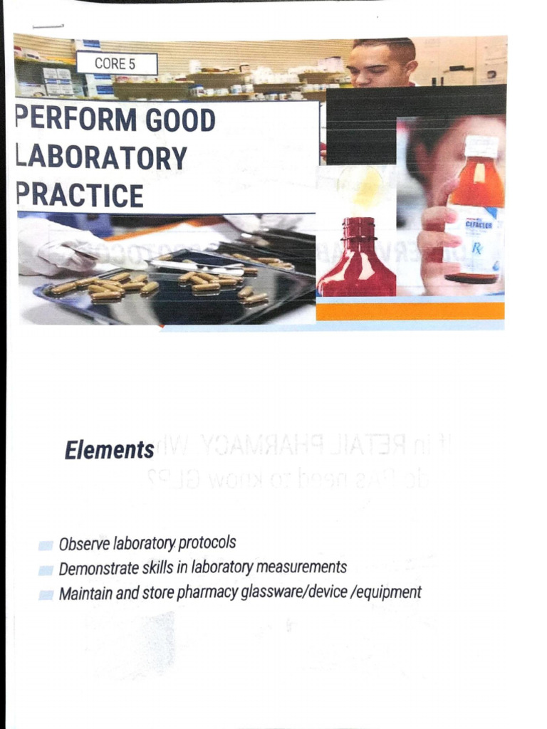 Good Laboratory Practice | PDF
