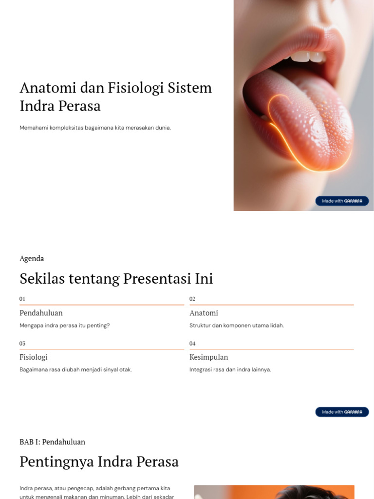 Anatomi Indra Perasa dan Fungsinya | PDF