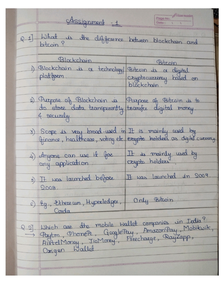 Blockchain Assignment 1 | PDF