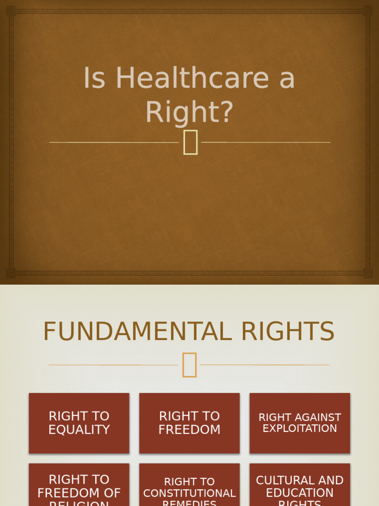 Is Healthcare a Fundamental Right? | PDF | Health Care | Universal ...