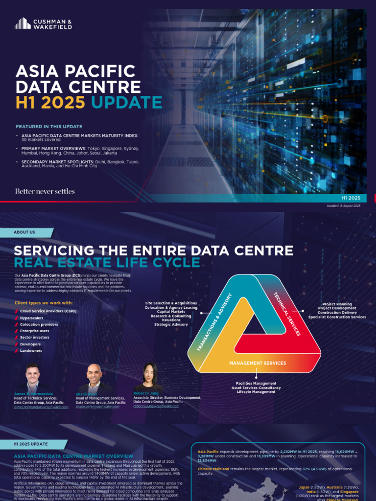 Asia Pacific Data Centre h1 2025 Update | PDF | Artificial Intelligence ...