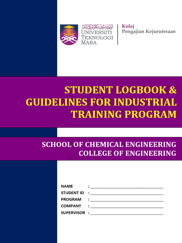 Student E-Logbook Industrial Training | PDF | Engineering | Knowledge