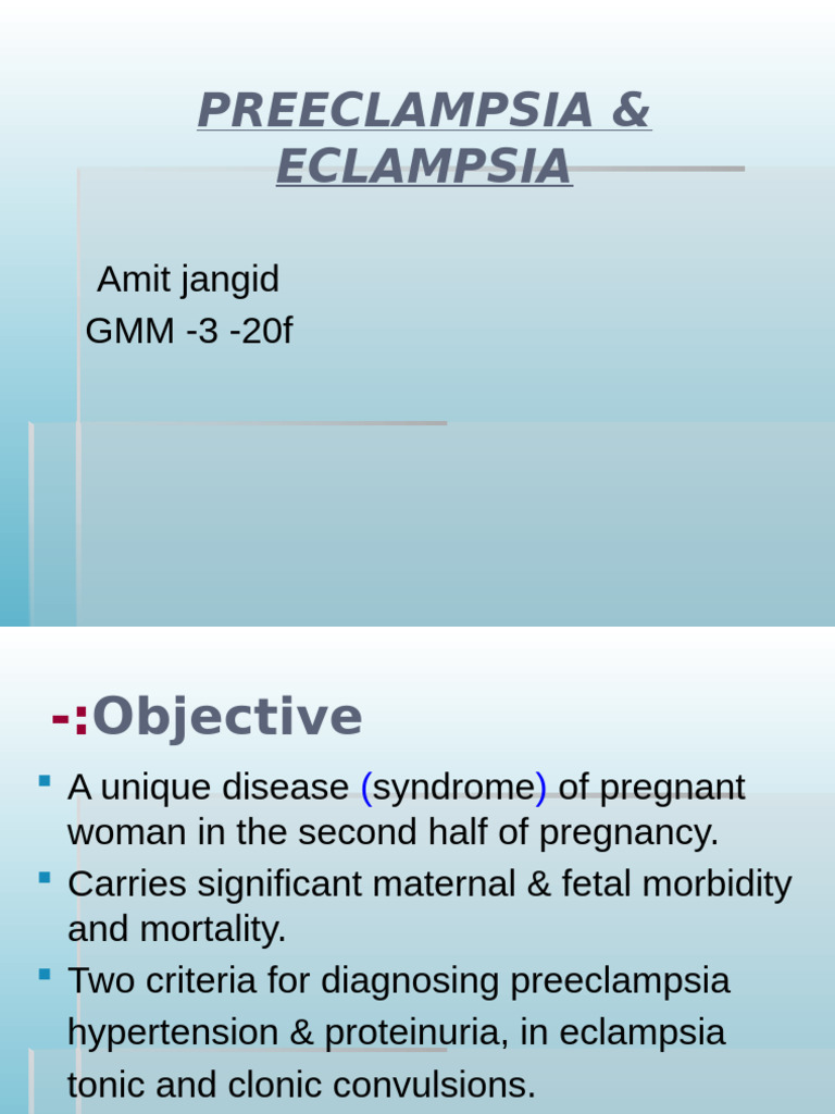 Amit Jangid GMM 3 - 20f | PDF | Medical Specialties | Human Pregnancy