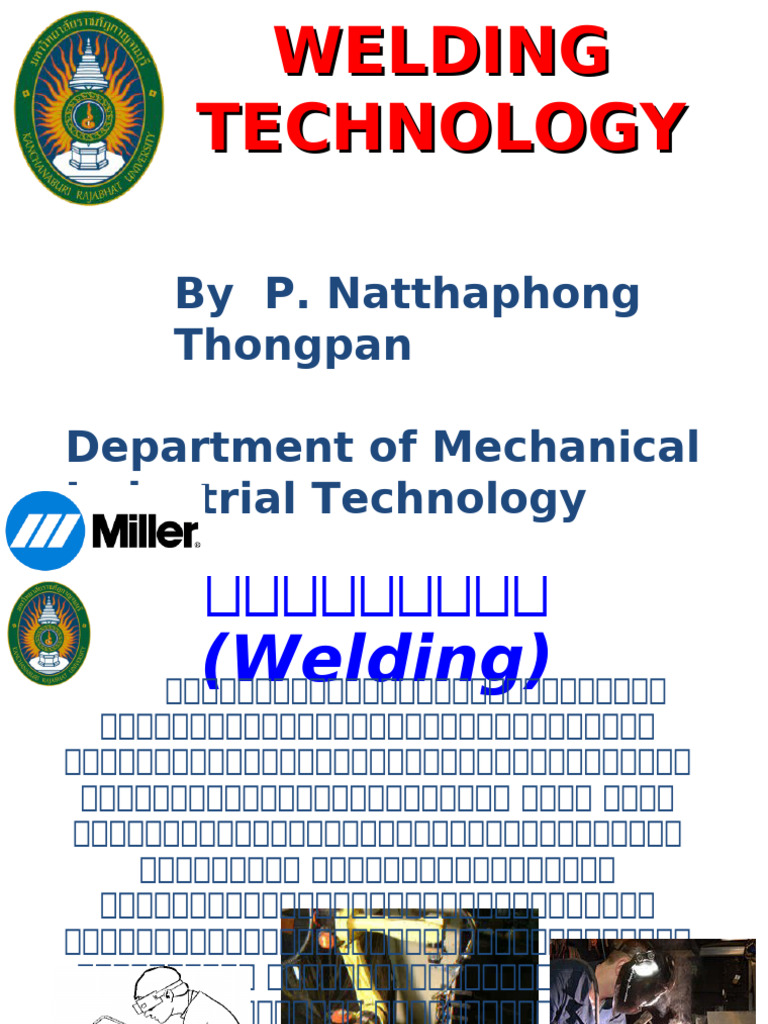 Introduction To Welding-WELDING TECHNOLOGY | PDF