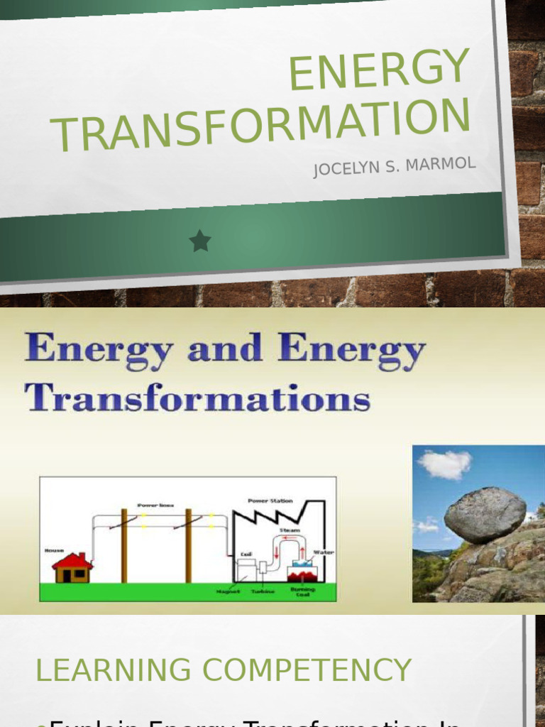 Understanding Energy Transformation Concepts | PDF