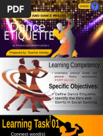 Q2 PPT PE9 Module 1 (Dance Etiquette) | PDF | Trousers | Consumer Goods